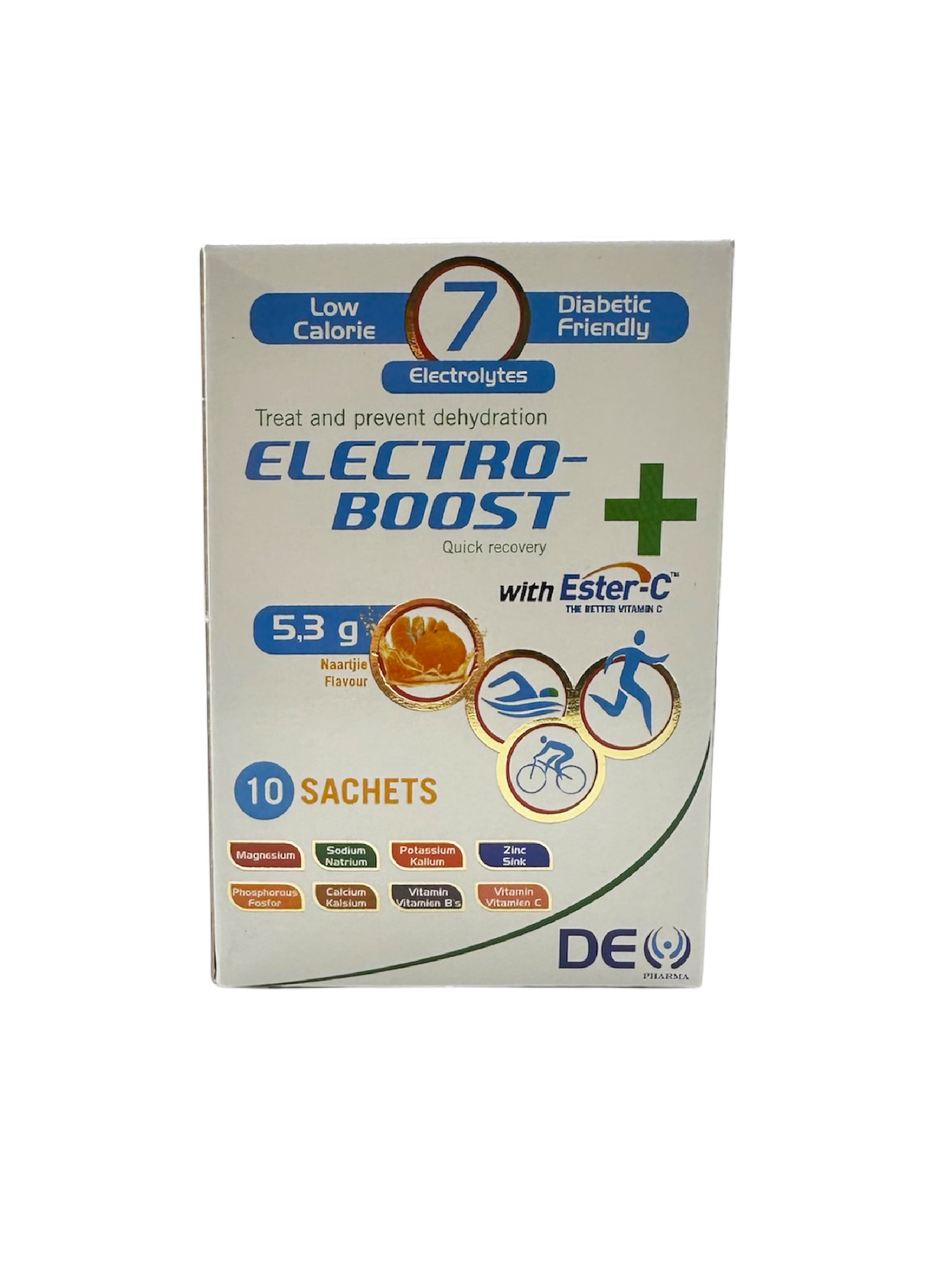 Electro-Boost + with Ester-C Naartjie - 10 Sachets – Pharma2U