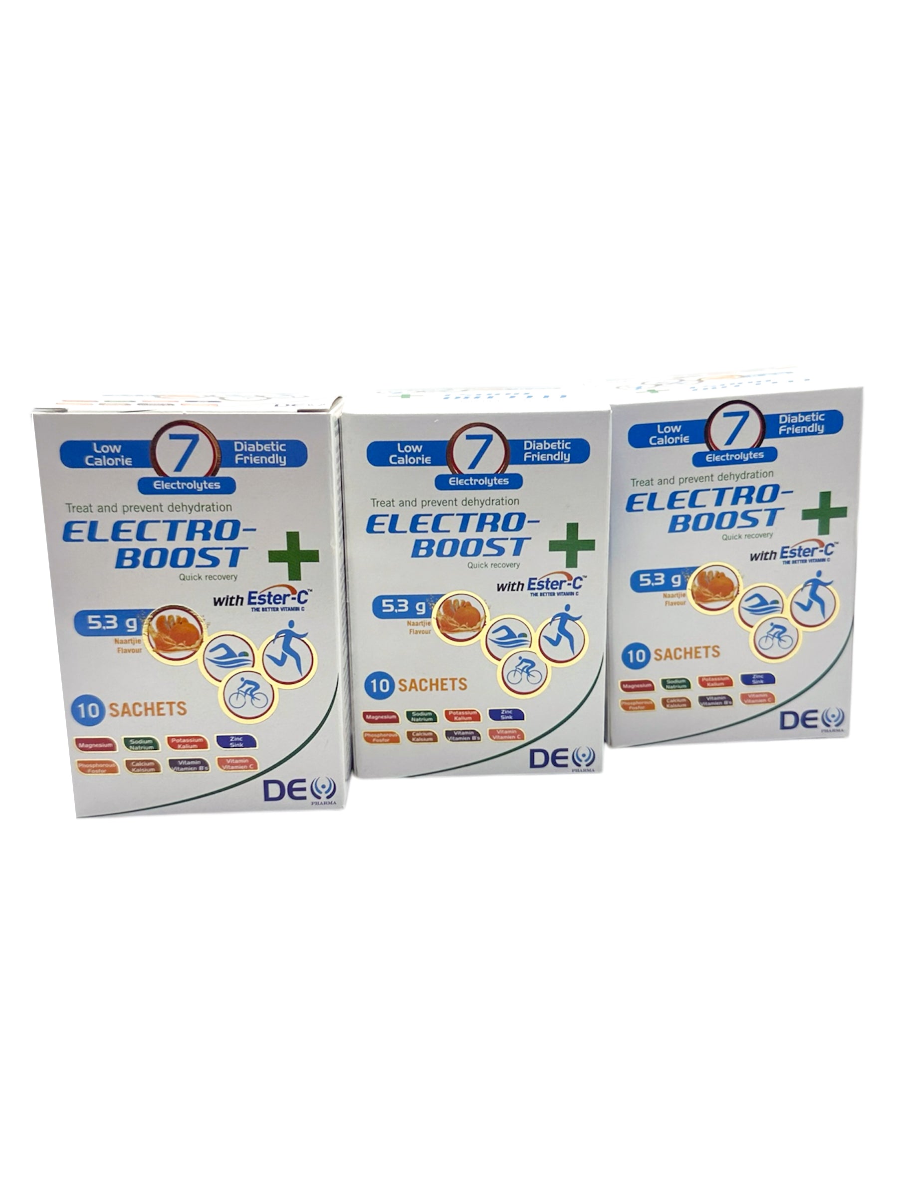 Electro-Boost + with Ester-C Naartjie (3 Pack) - 30 Sachets – Pharma2U