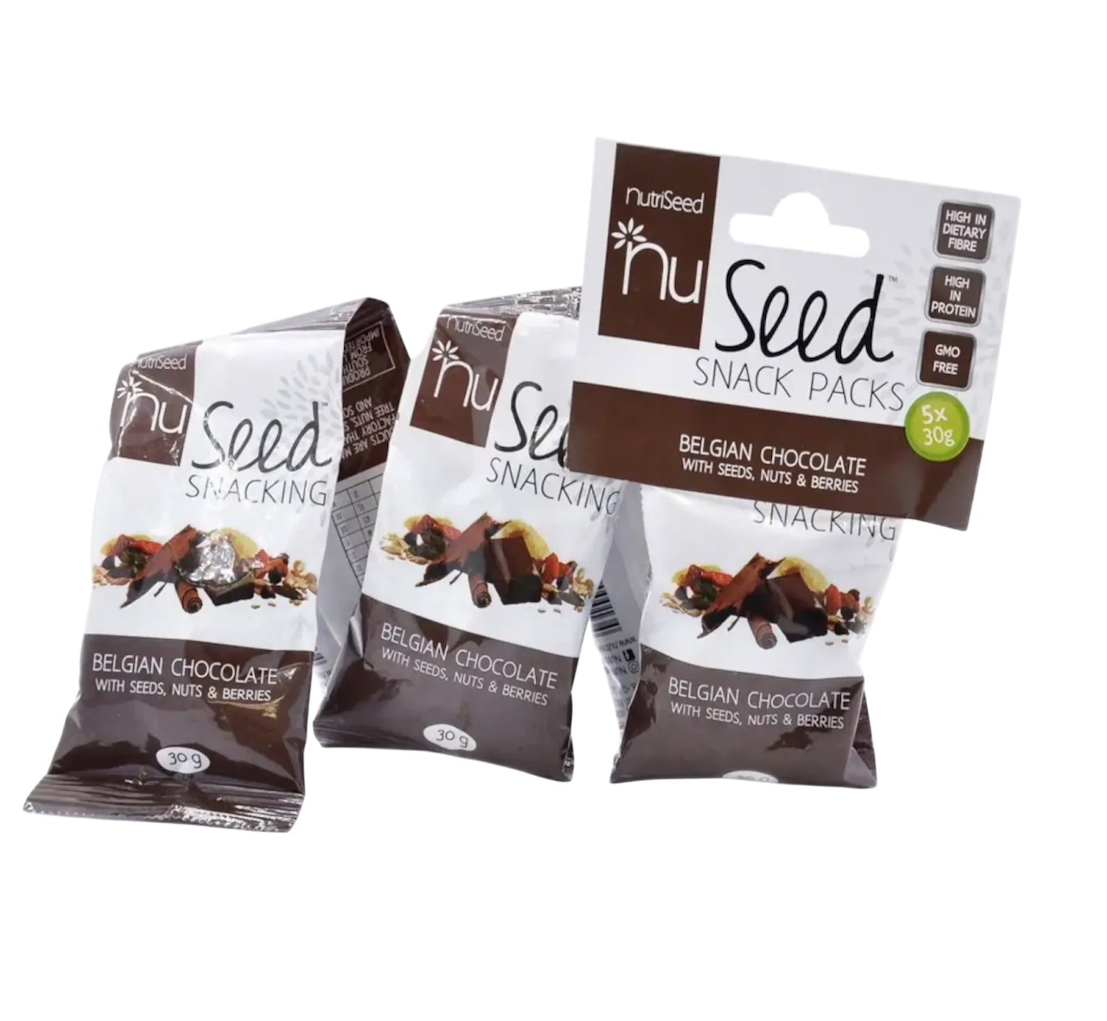 NuSeed Belgian Dark Chocolate Strip Pack - 5 x 30g – Pharma2U