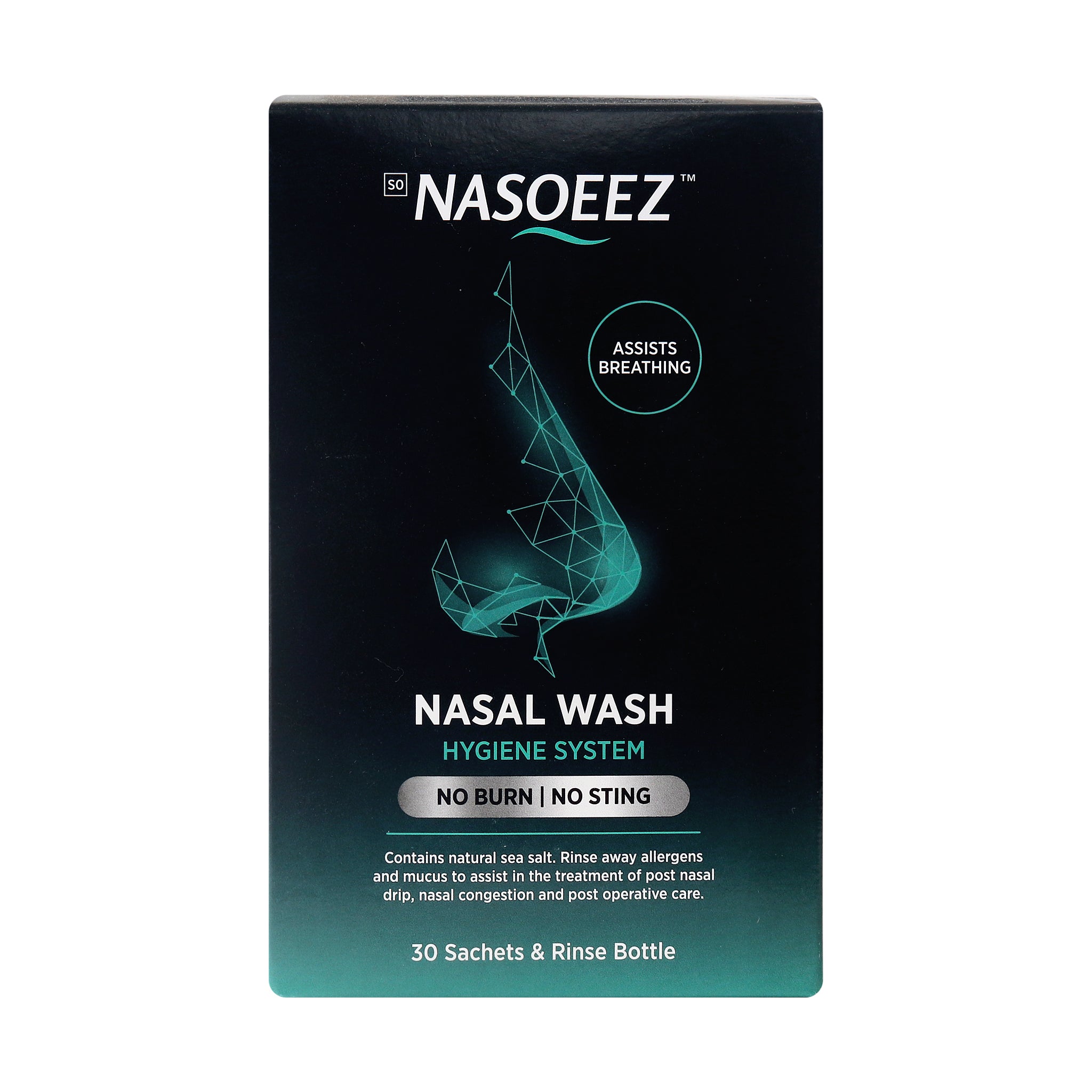 Nasoeez - 30 Sachets & 200ml Nasal Wash Bottle – Pharma2U