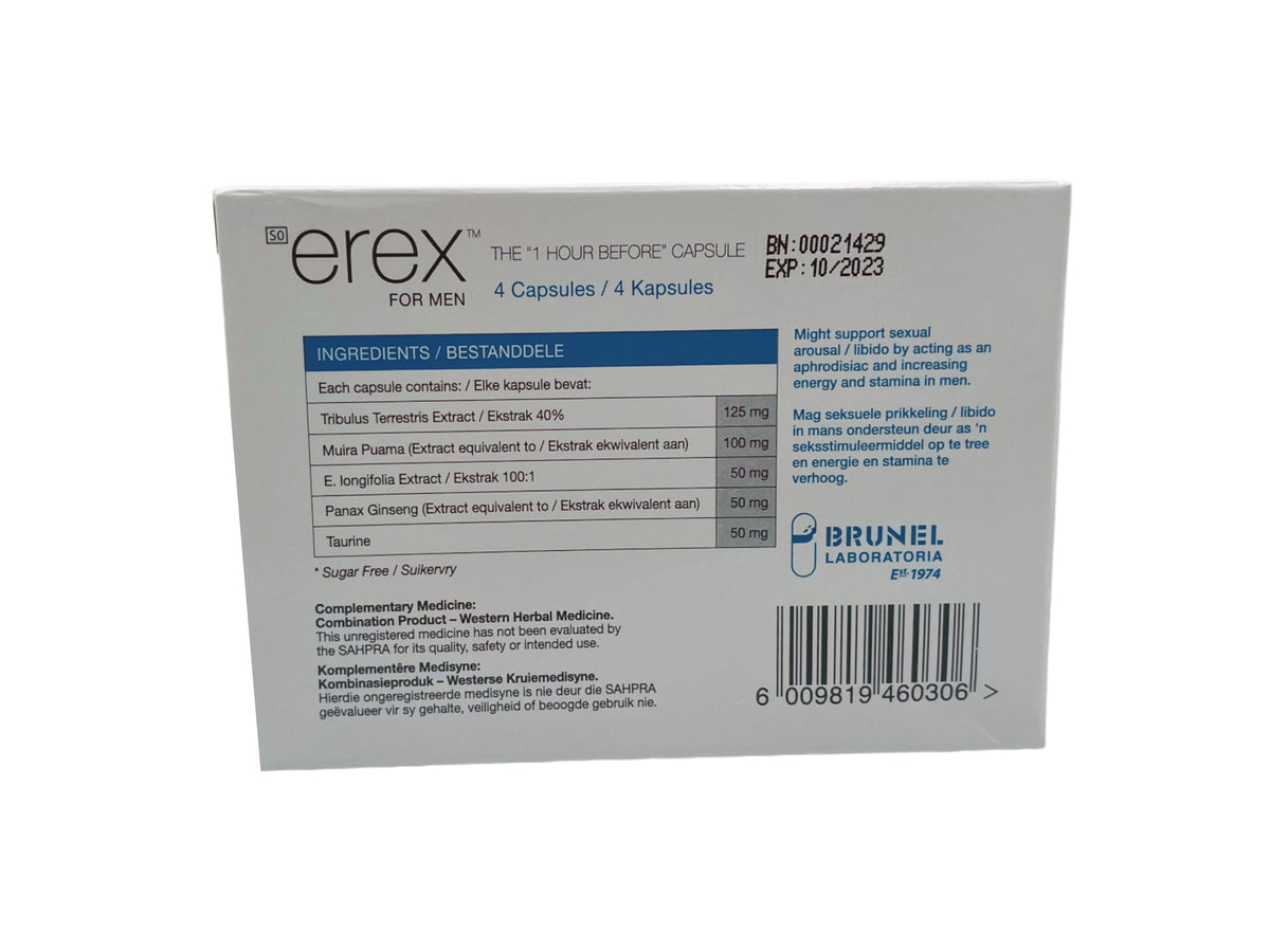 Erex for Men 1 Hour Before - 4 Capsules – Pharma2U